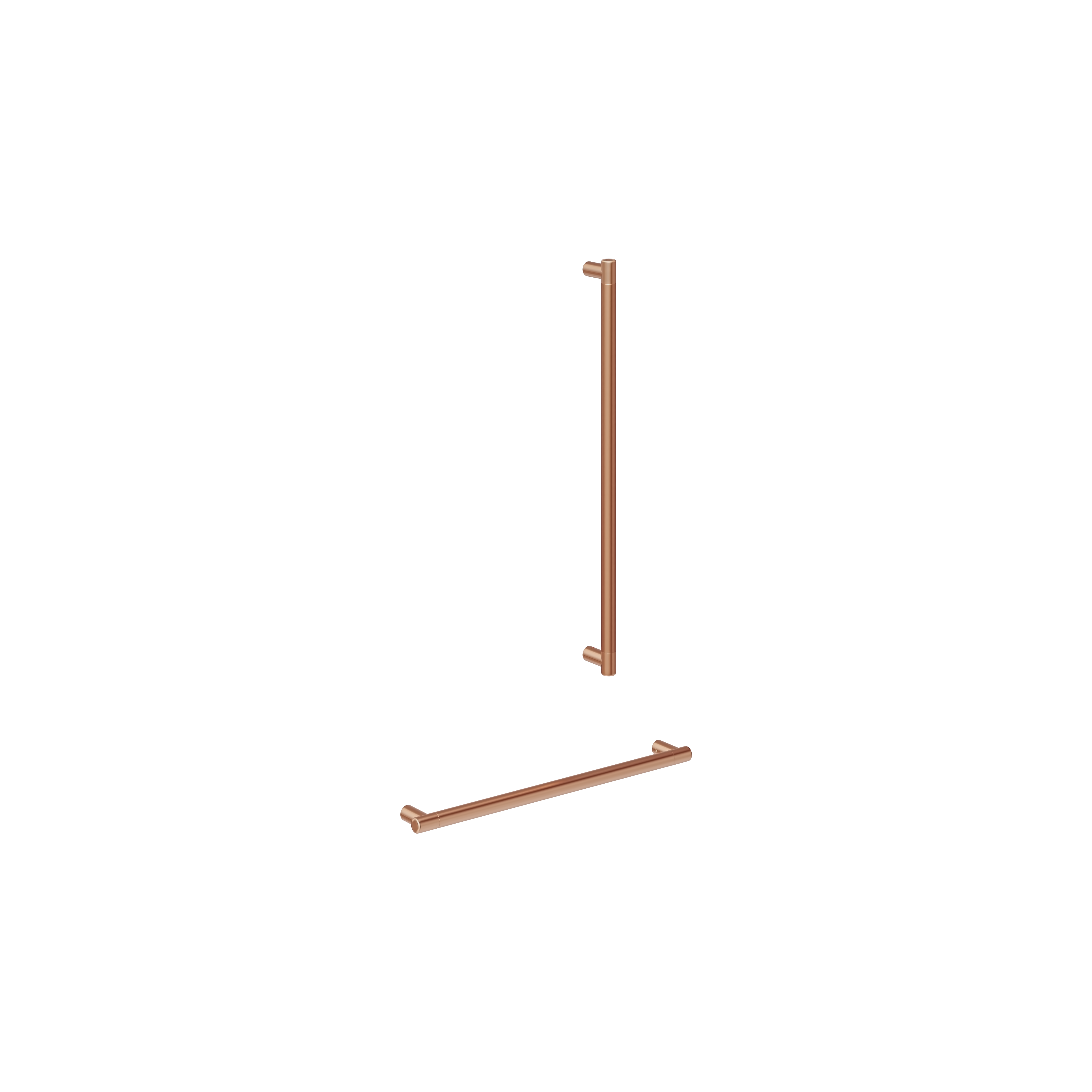 Aliro Accessible Shower Grab Rail Set - Brushed Copper | ABI Interiors
