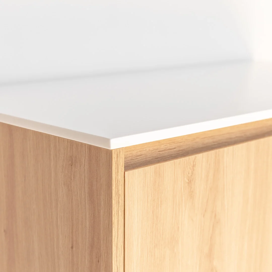 Addison 2-Drawer 900mm - Pure Oak - 1 Cut-Out | (NZ) ABI Bathrooms ...