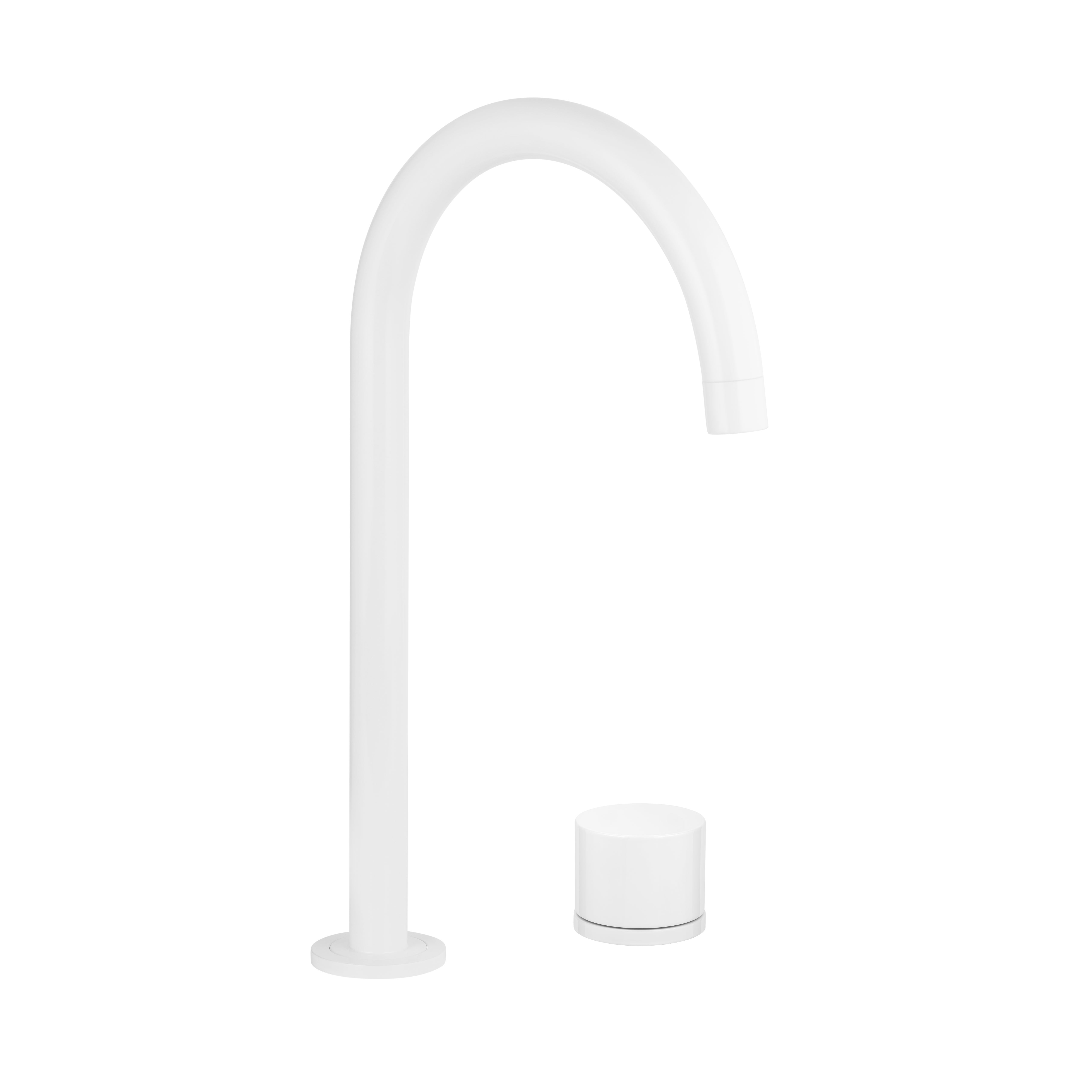 Milani Swivel Hob Mixer Set - White - ABI Interiors UK