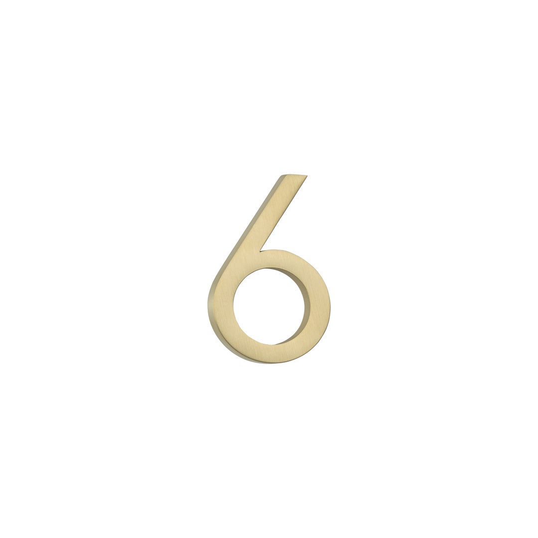 Numbering - Brushed Brass | ABI Interiors