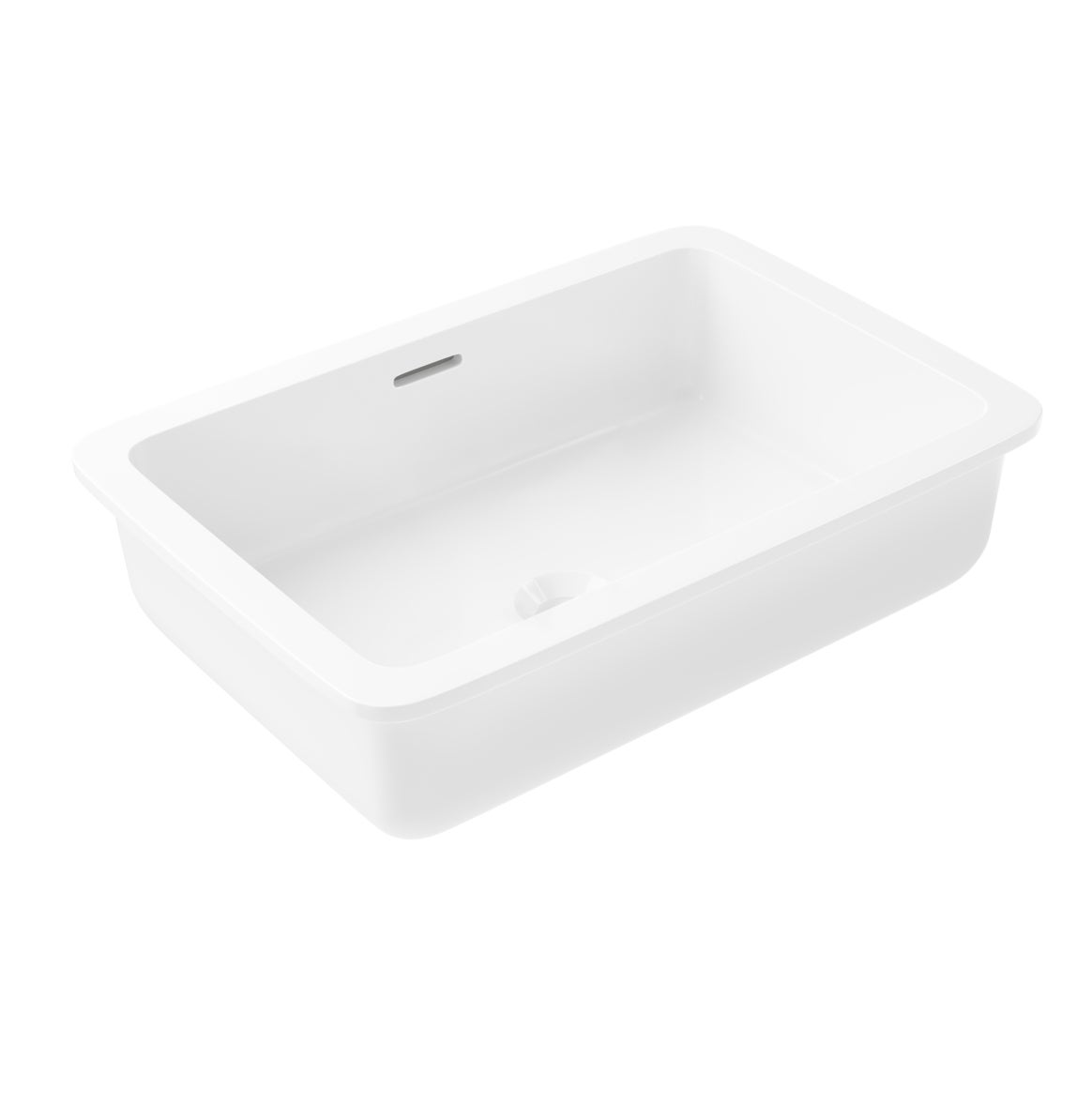 Zuri Rectangle Undercounter Basin 520mm (Large) - Gloss White | ABI ...