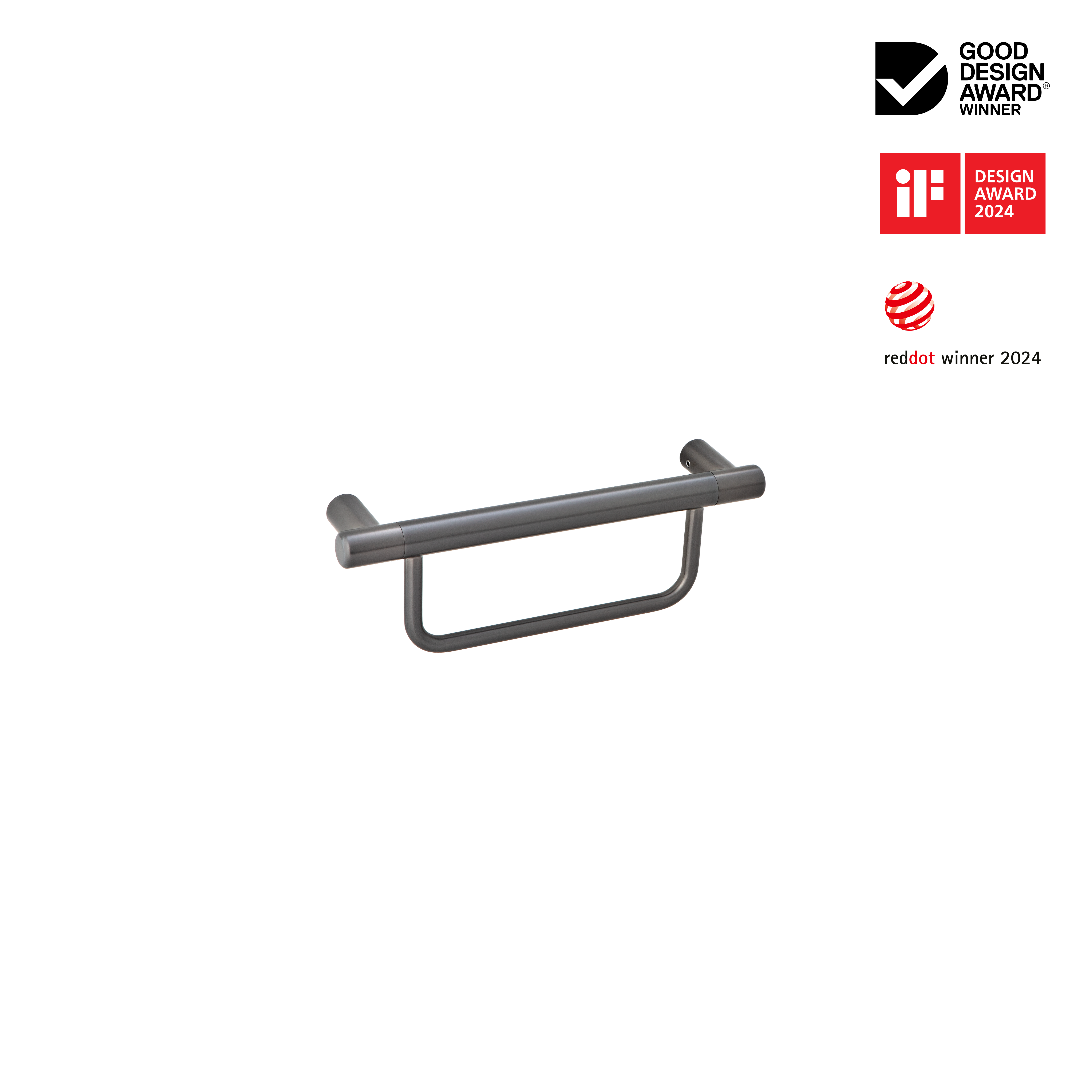 Aliro Hand Towel Rail - Brushed Gunmetal | ABI Interiors