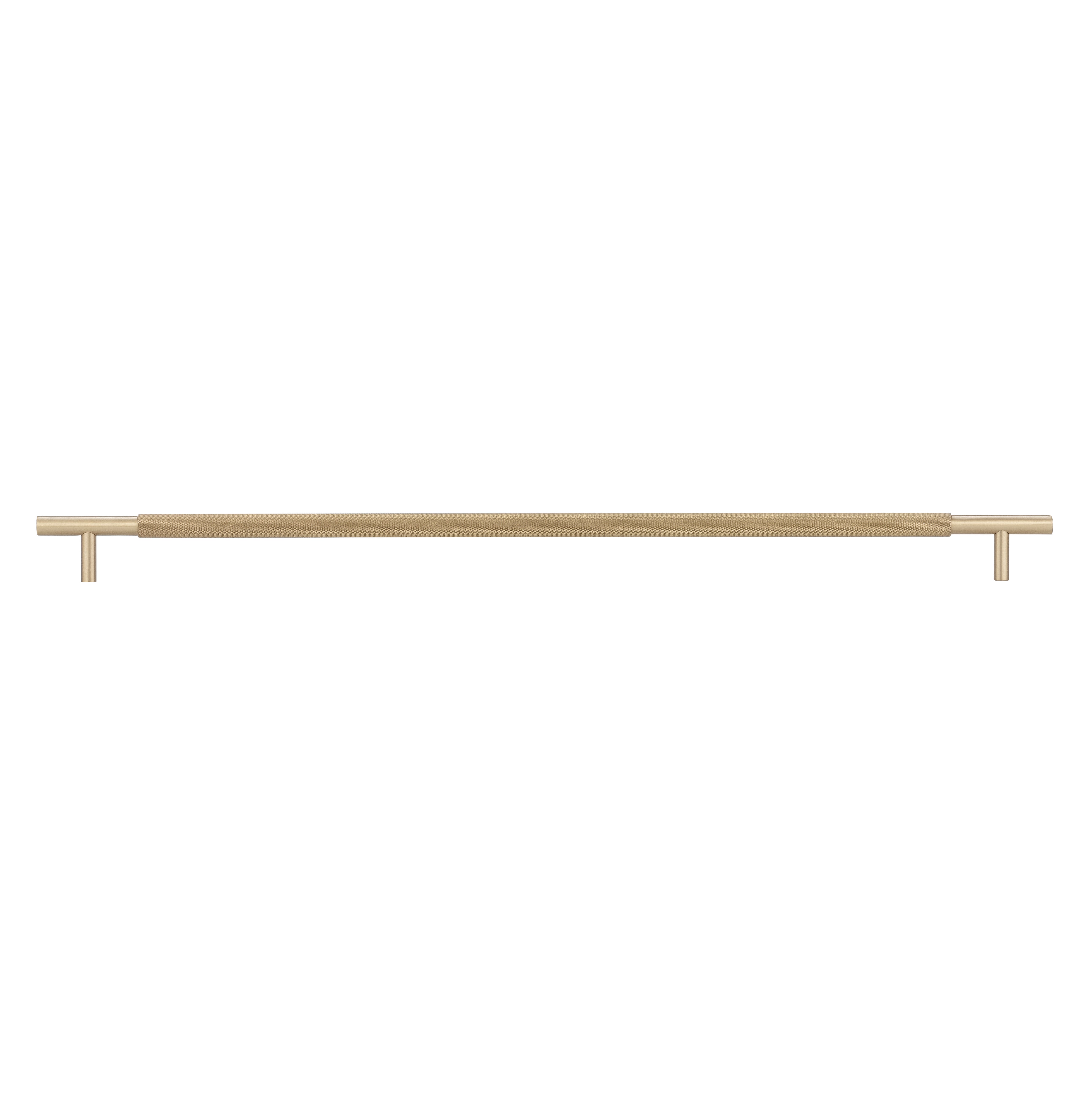Tezra Textured Cabinetry Pull 500mm – Brushed Brass - ABI Interiors UK