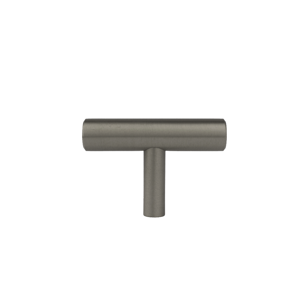 Tezra Cabinetry T Pull – Brushed Gunmetal | ABI Interiors