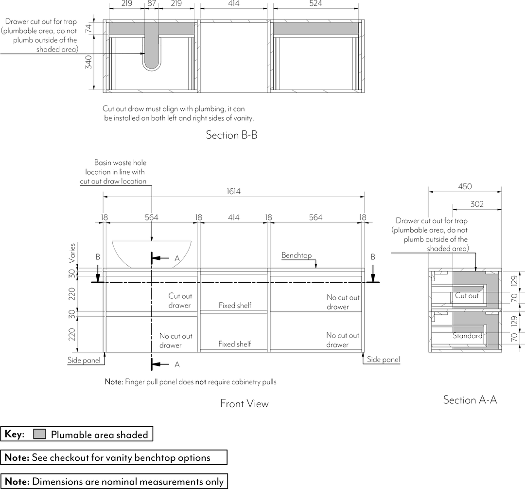 Addison 4-Drawer with Shelves 1614mm - Pure Oak | ABI Interiors