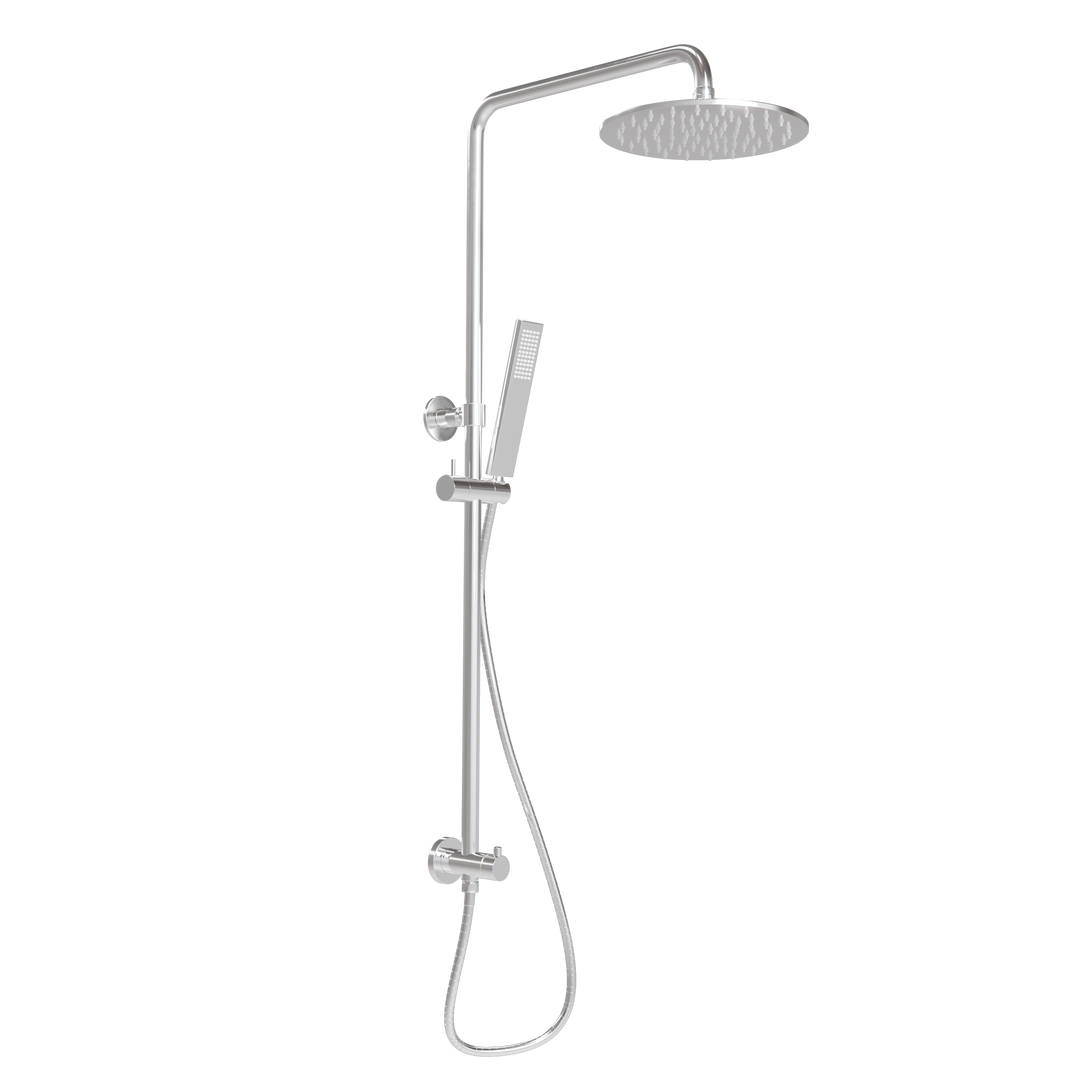 Finley Shower Rail Set - Chrome | (NZ) ABI Bathrooms & Interiors