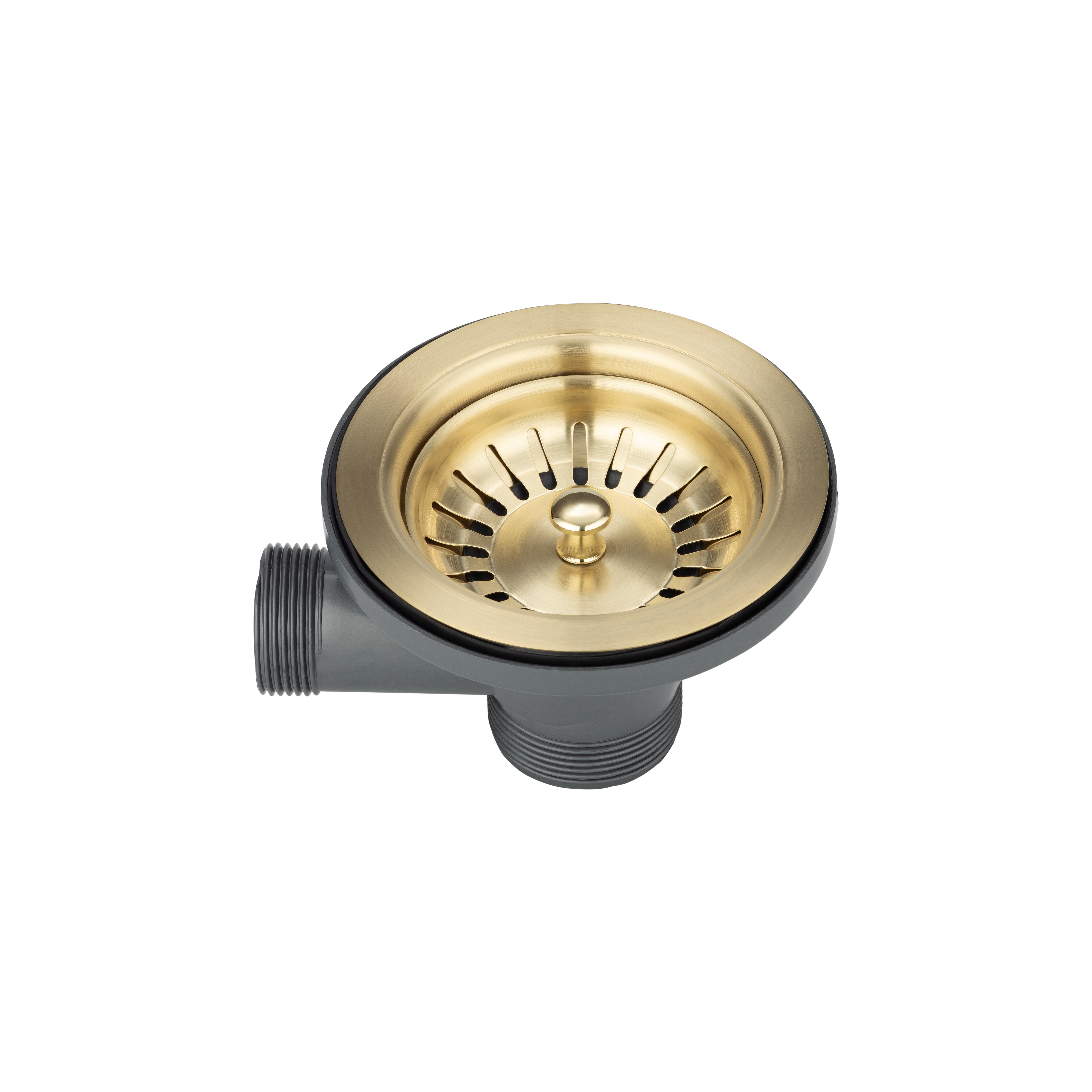 Vari - Single Sink 750mm - Brushed Brass (Rack/Overflow) - ABI Interiors UK