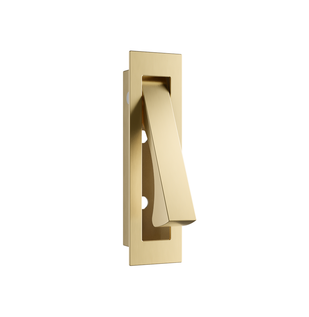 Cavity Slider Edge Pull - Brushed Brass - ABI Interiors UK