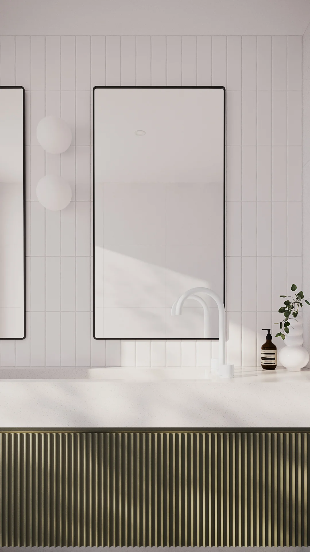 Milani Assembly Bench-Mounted Taps - White | (NZ) ABI Bathrooms & Interiors