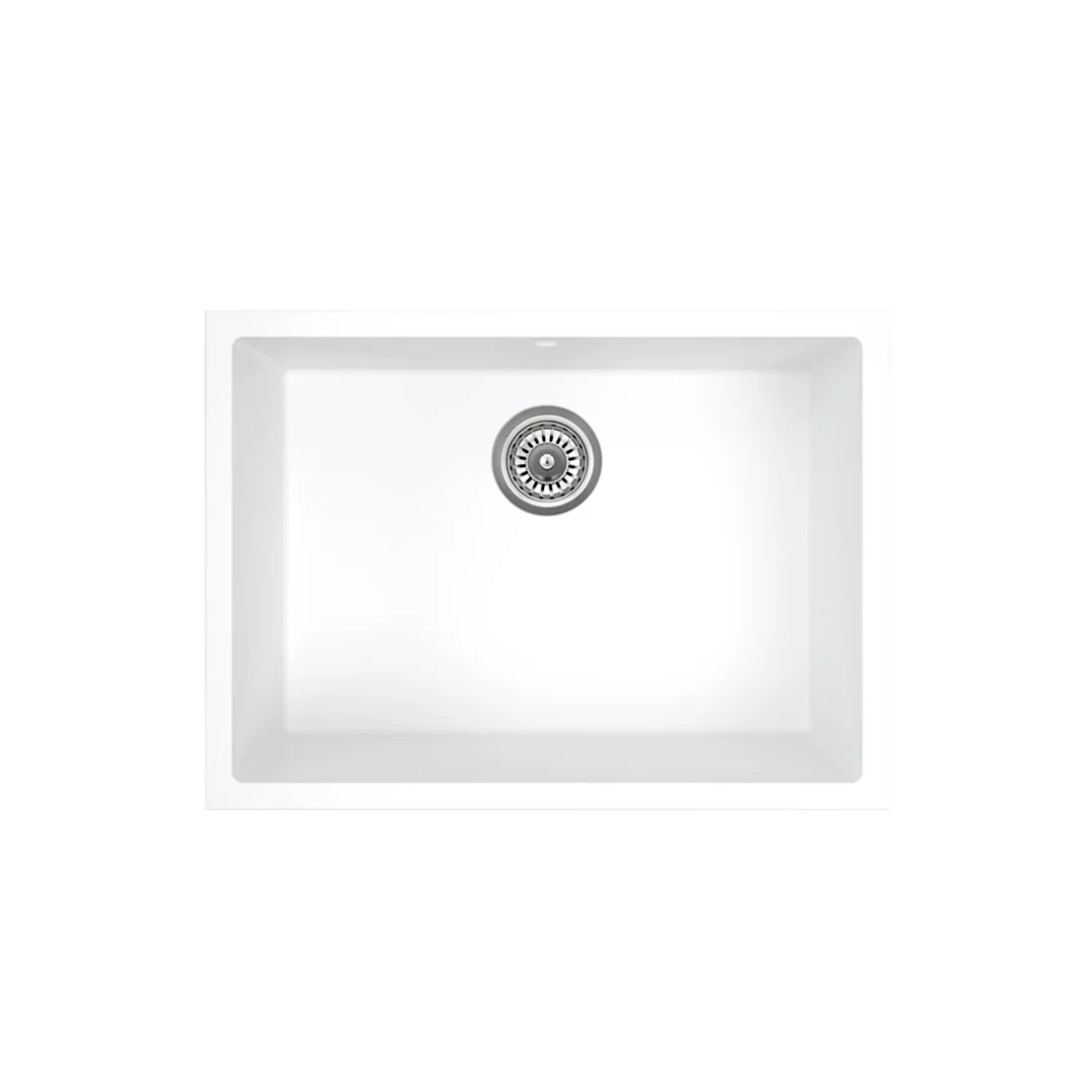 Vienna Single Sink 630mm - White Granite (Overflow) | (NZ) ABI ...