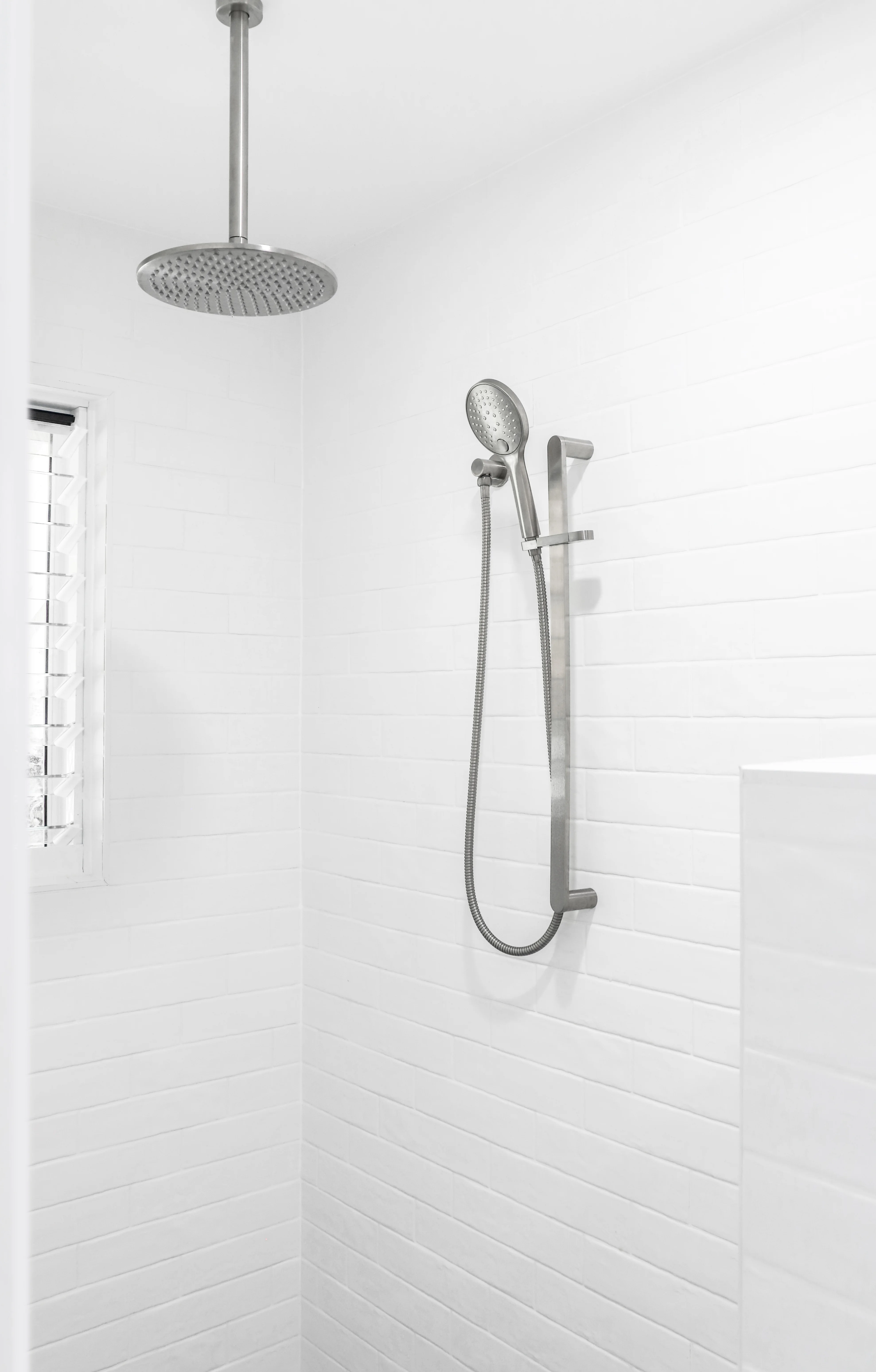Milani Shower Rail - Brushed Nickel - ABI Interiors UK