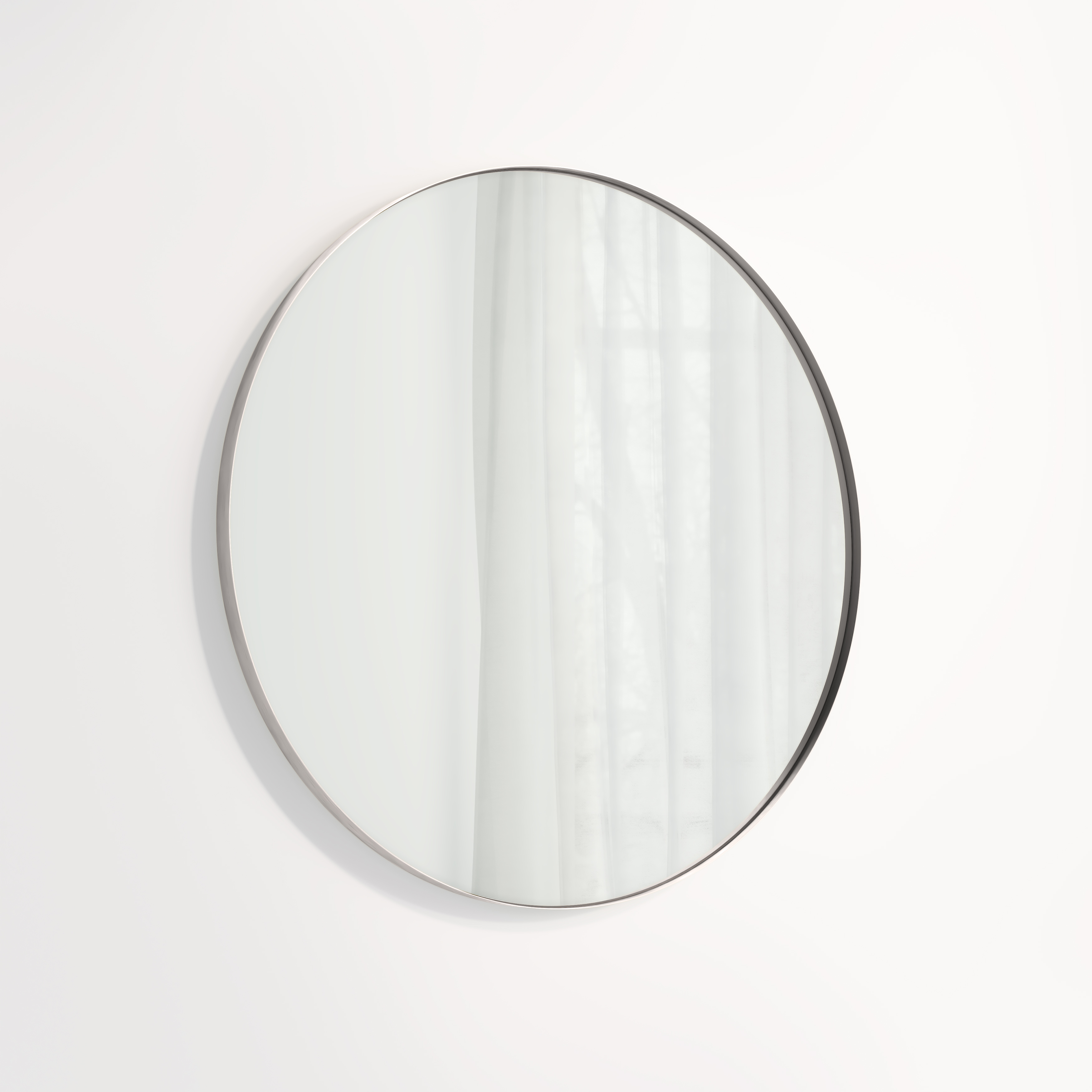 Round Mirror 800mm - Stainless Steel | ABI Interiors
