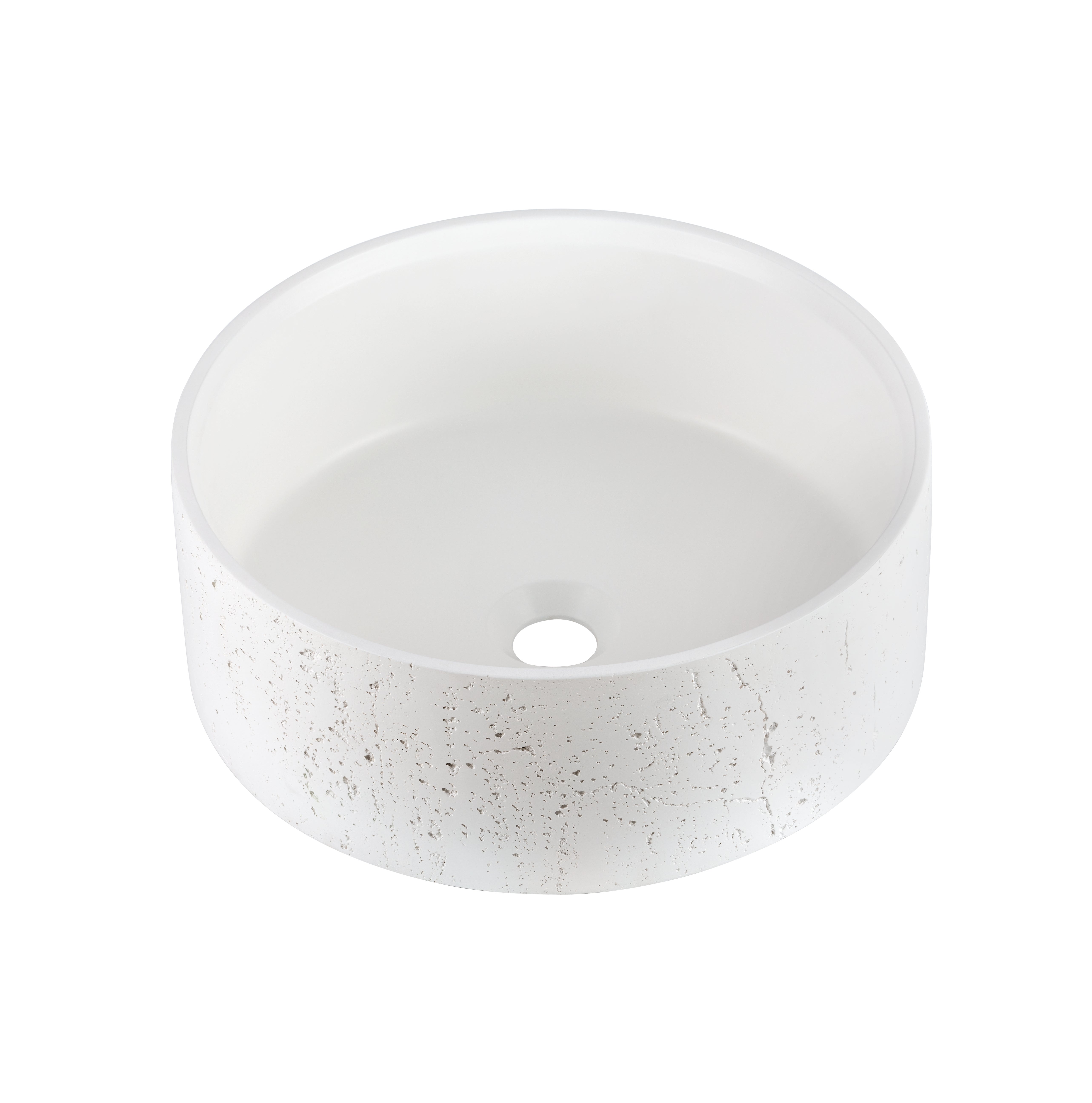Atelis Concrete Basin - Matte White | ABI Interiors