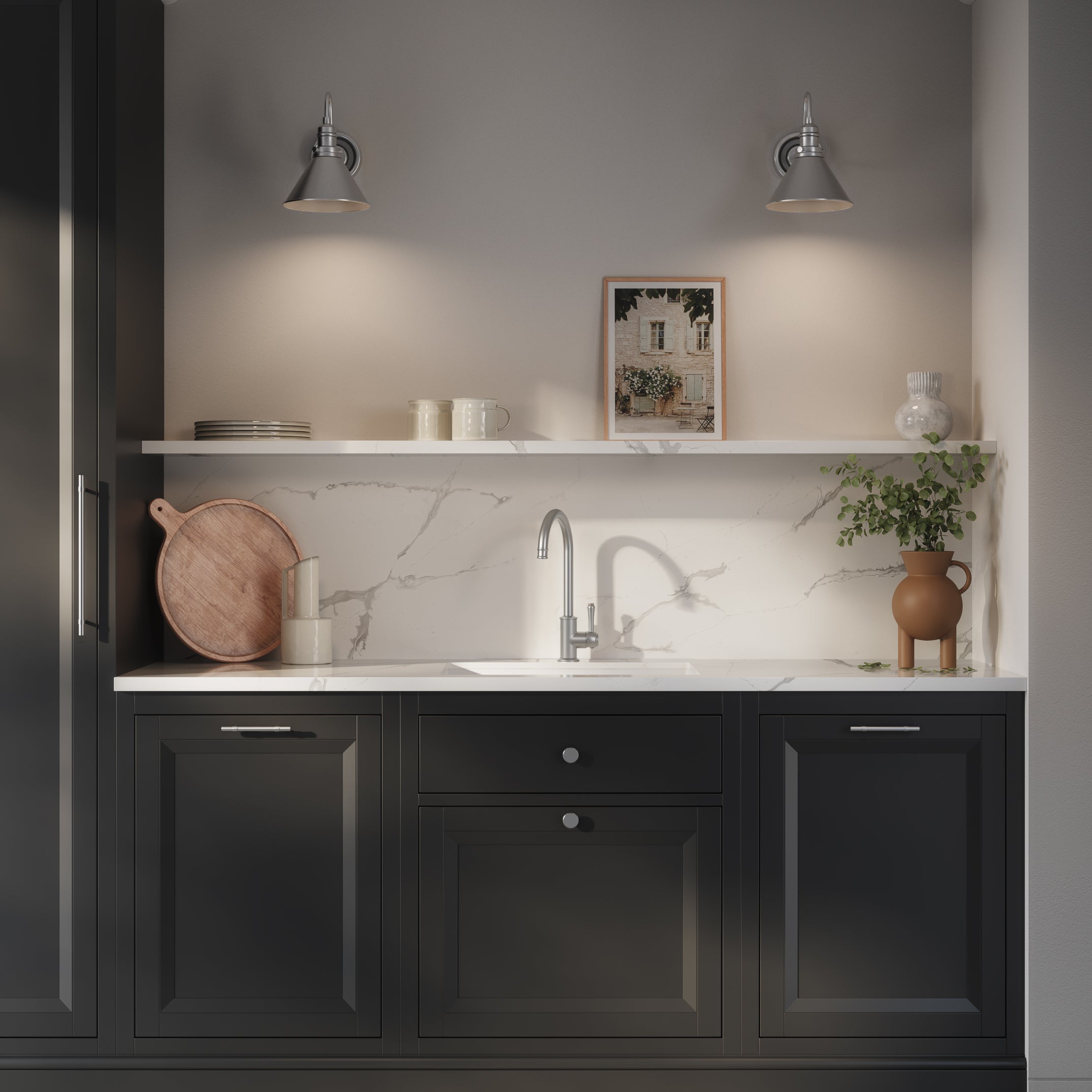Kingsley Kitchen Mixer - Brushed Nickel - ABI Interiors UK