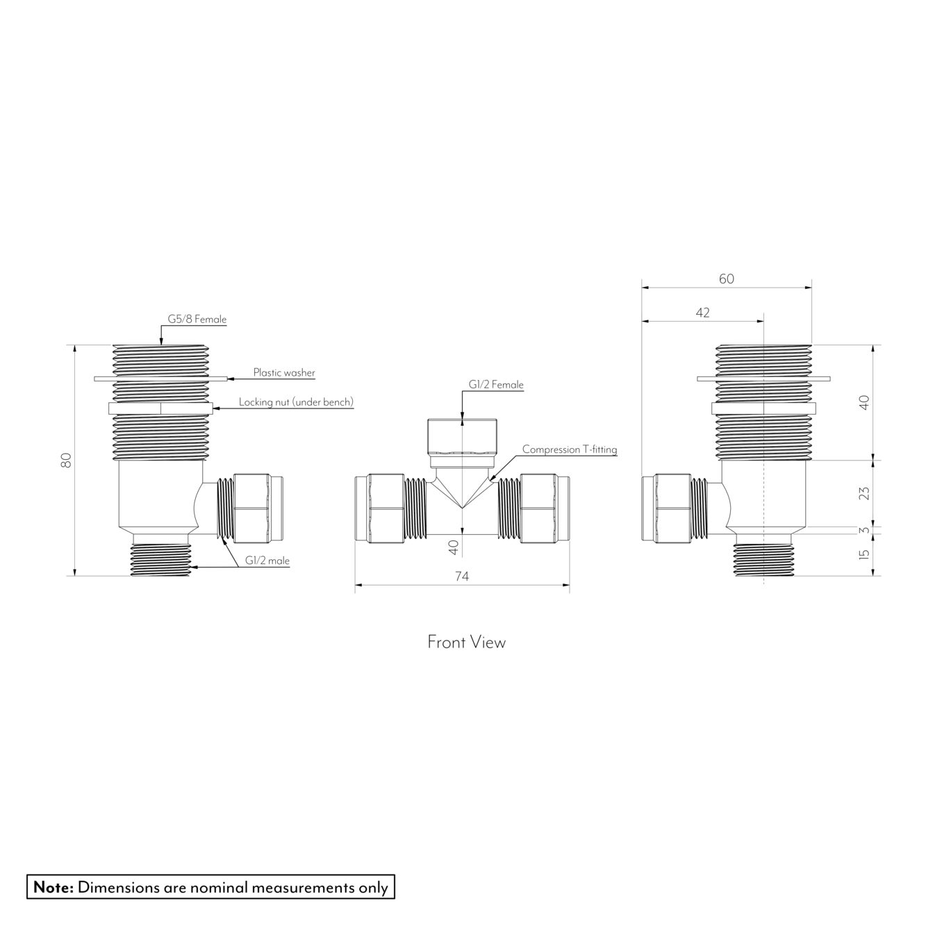 Assembly Bench Mounted Breech | (NZ) ABI Bathrooms & Interiors