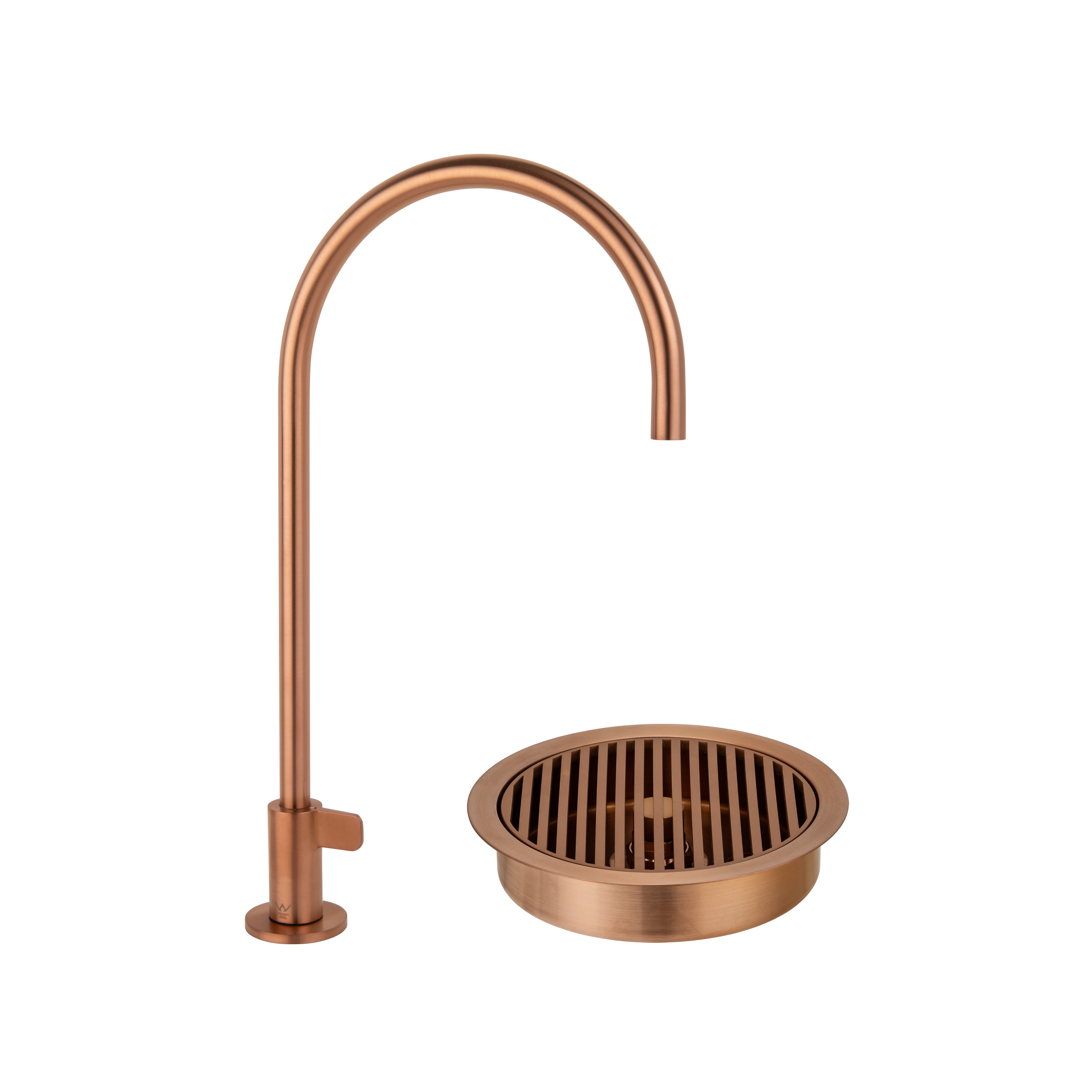 Mini Water Filter Tap with Font Drain - Brushed Copper | ABI Interiors