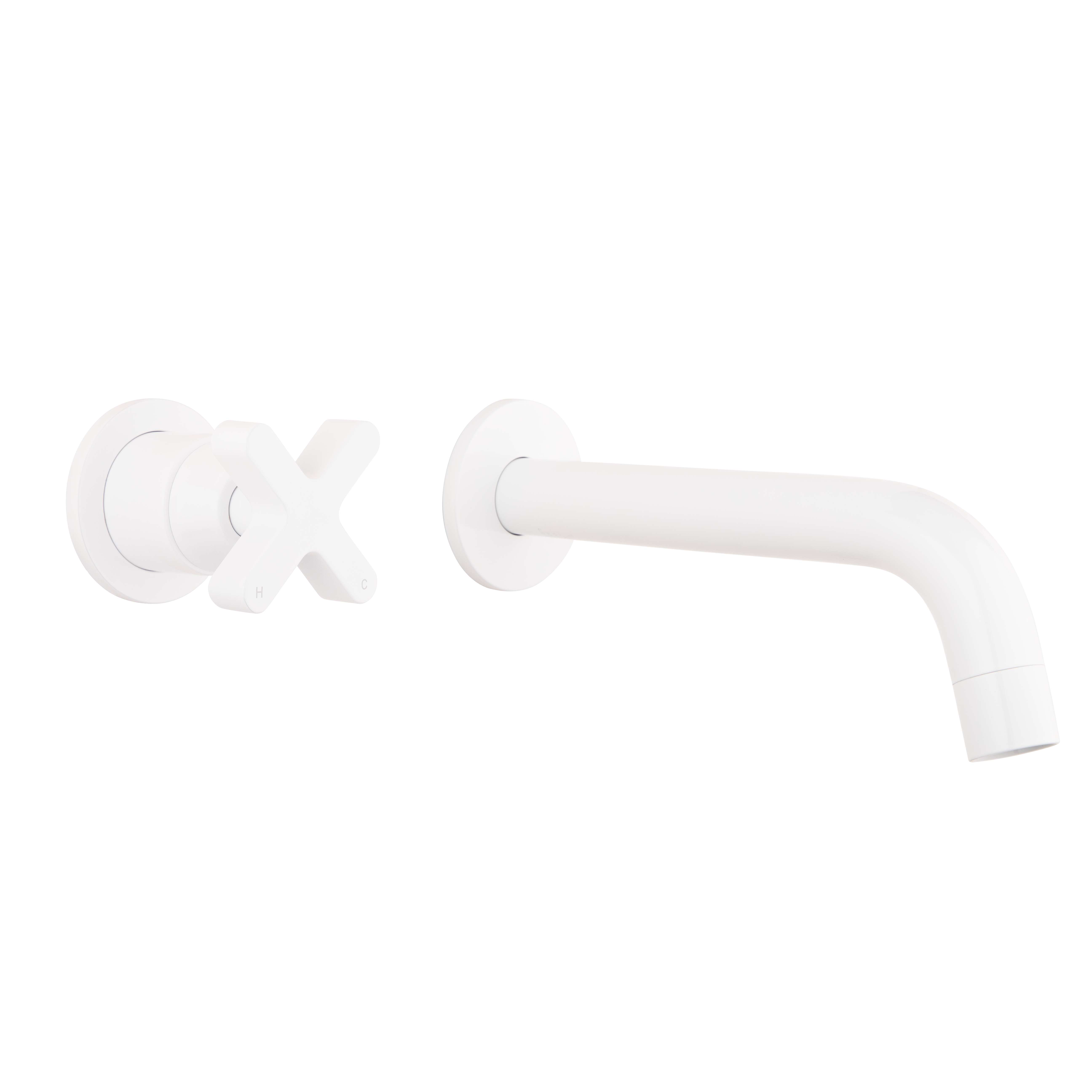 Cross Progressive Mixer & Spout Set - White | ABI Interiors