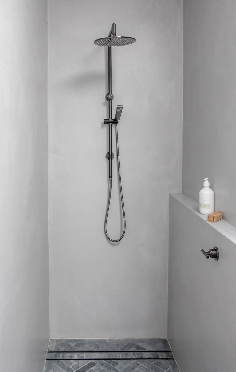 Finley Shower Rail Set - Brushed Gunmetal | (NZ) ABI Bathrooms & Interiors