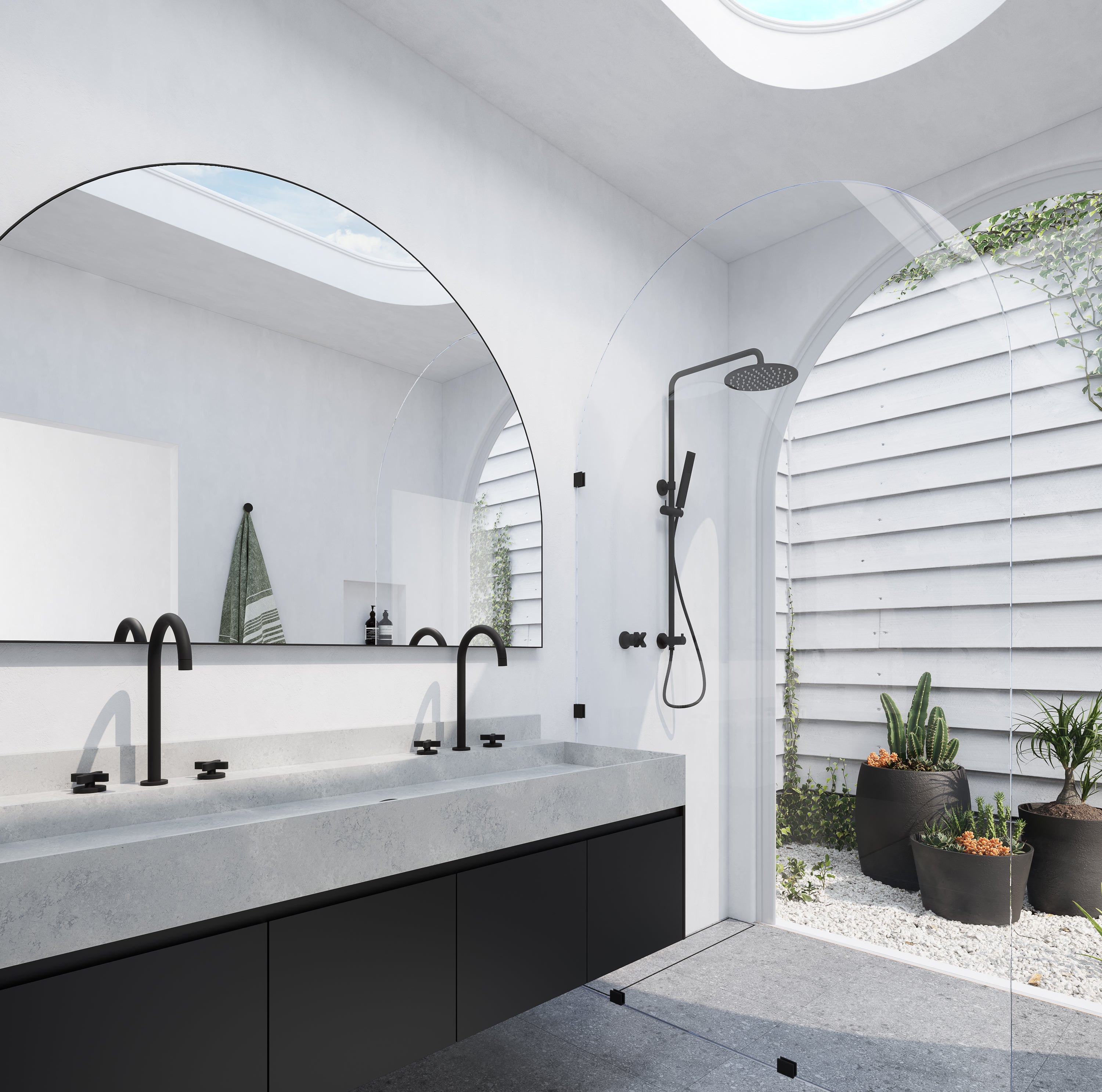 Cross Assembly Bench-Mounted Taps - Matte Black | (NZ) ABI Bathrooms ...