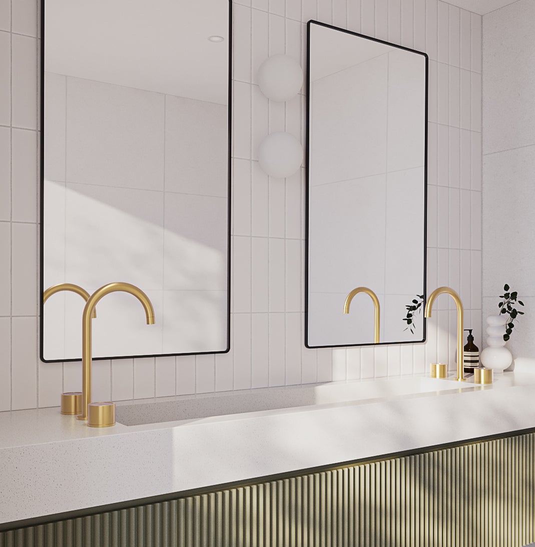 Pixi Tile Insert Assembly Bench-Mounted Set - Brushed Brass | (NZ) ABI ...