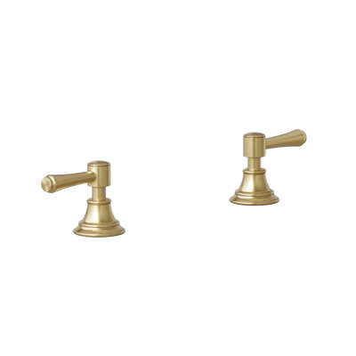 Kingsley Assembly Bench-Mounted Taps - Brushed Brass - ABI Interiors UK