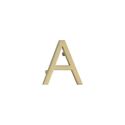 Lettering - Brushed Brass | ABI Interiors