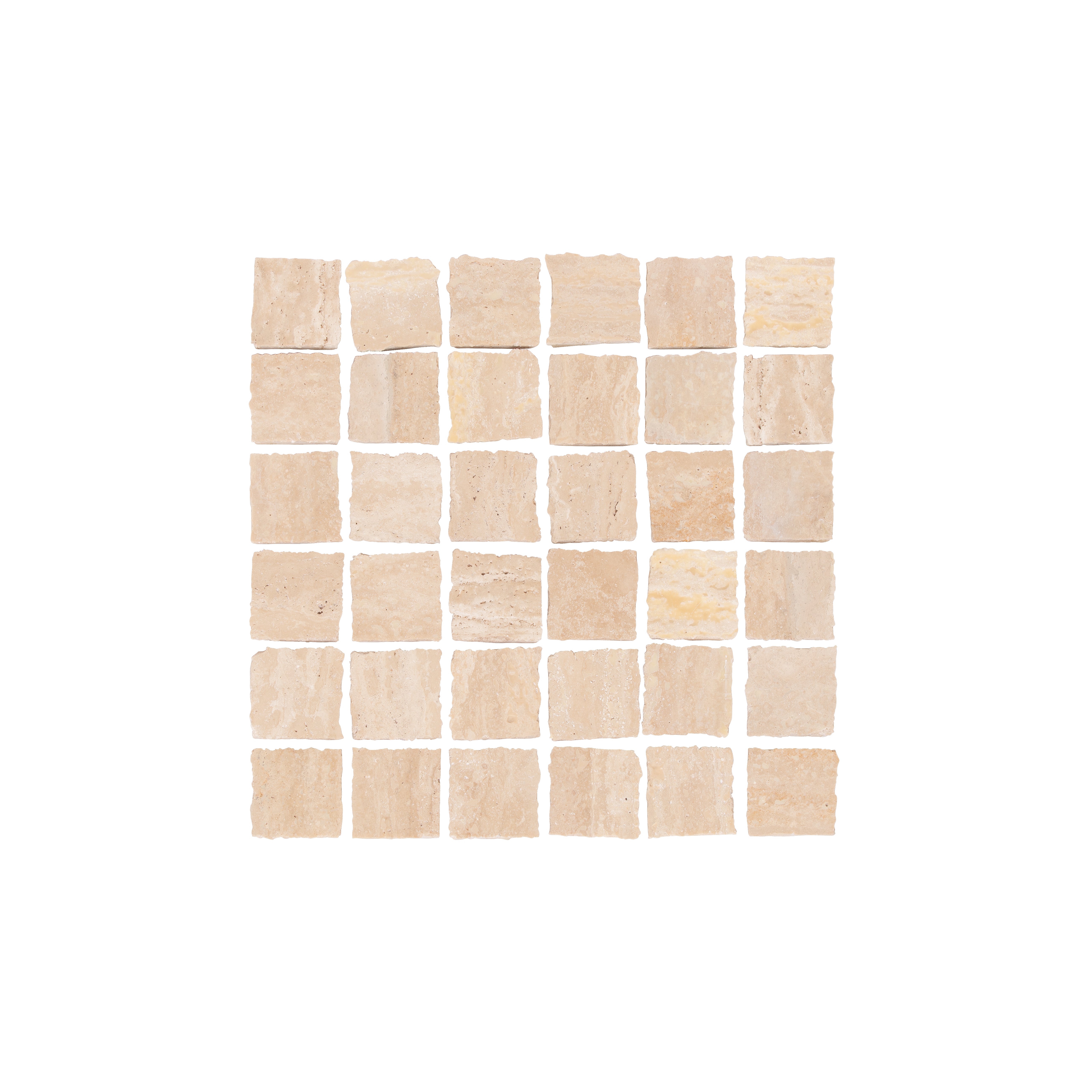 Ravenna Travertine Square Mosaic Tile | ABI Interiors