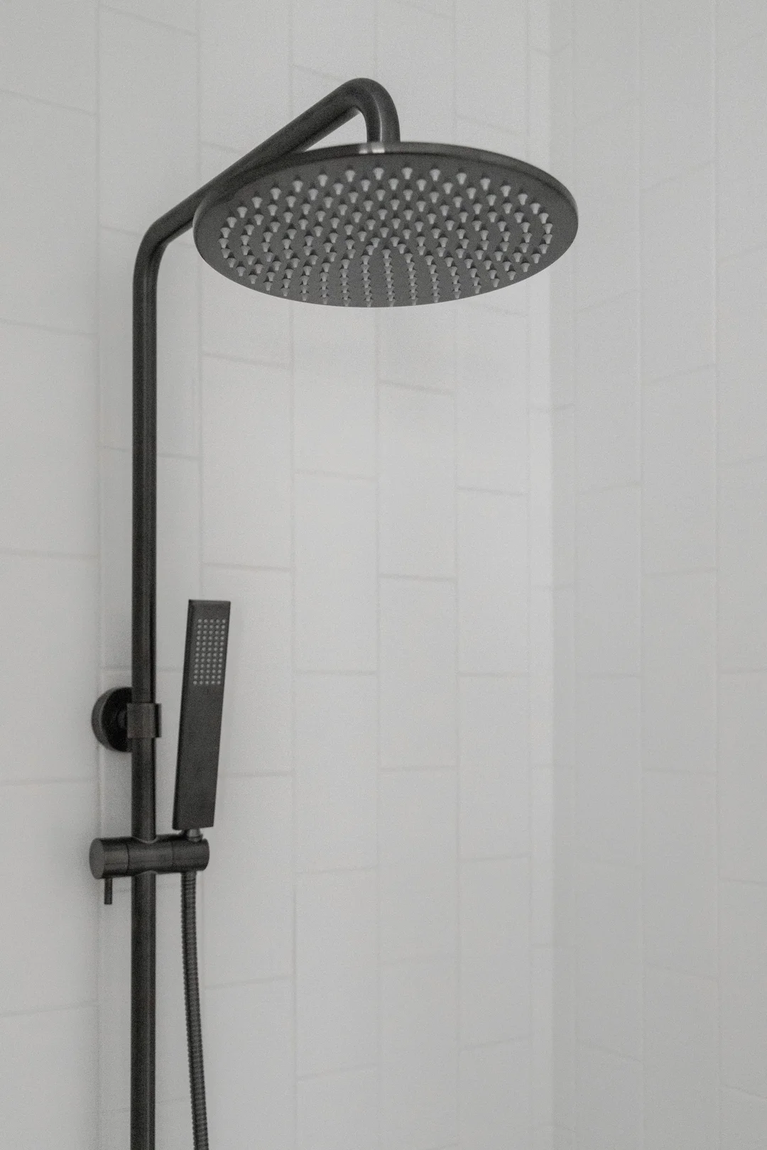Finley Shower Rail Set - Brushed Gunmetal | (NZ) ABI Bathrooms & Interiors