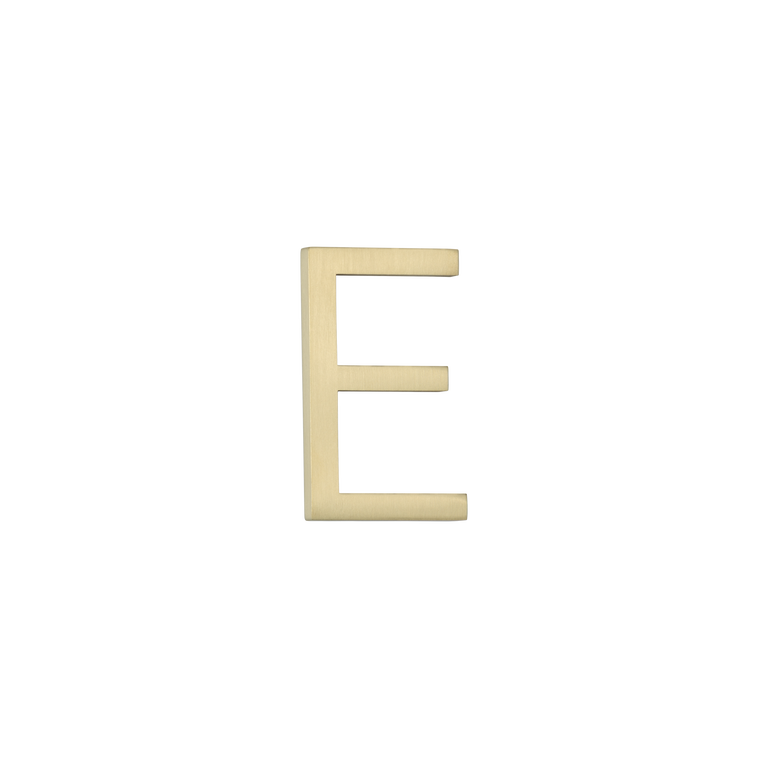 Lettering Brushed Brass Abi Interiors