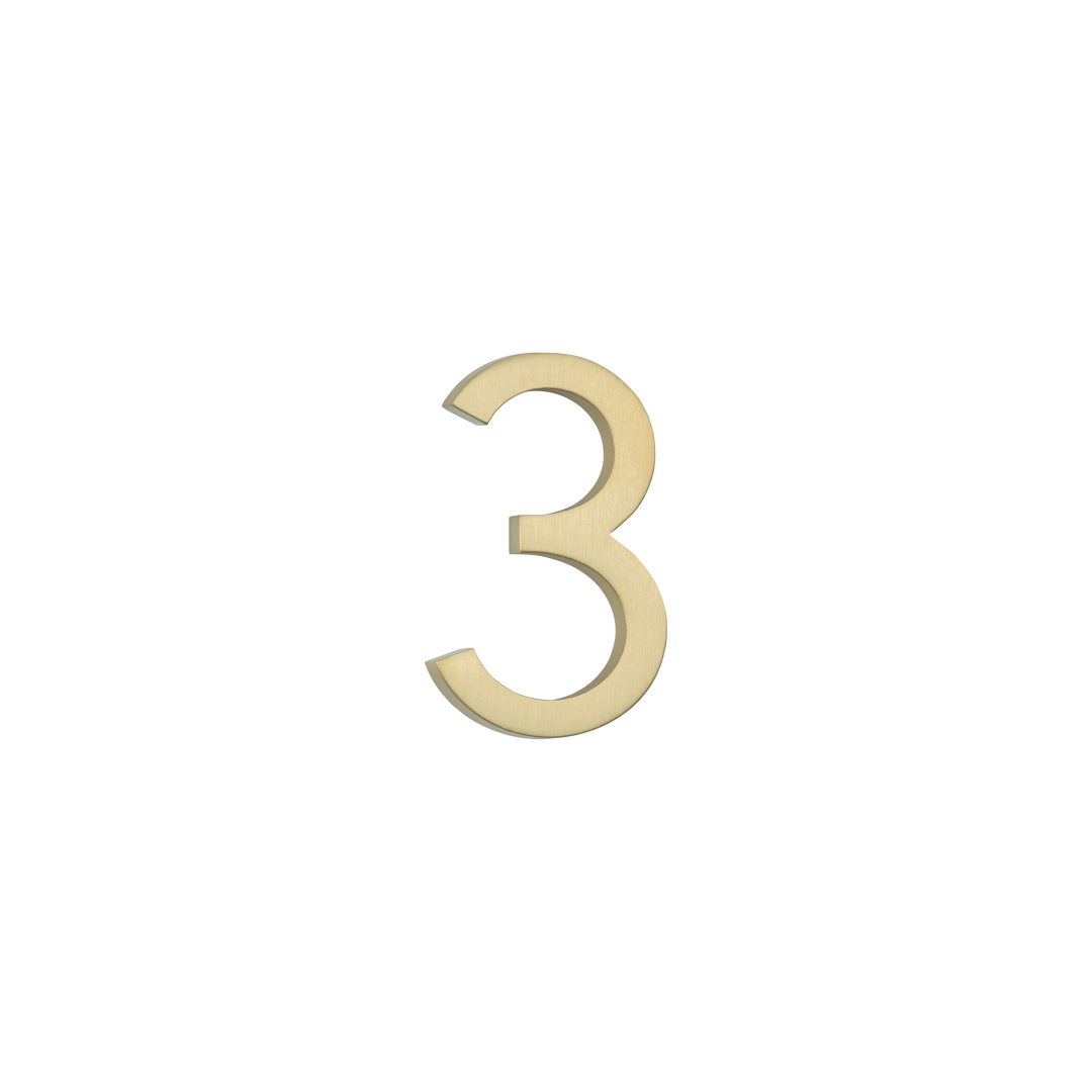Numbering - Brushed Brass | ABI Interiors