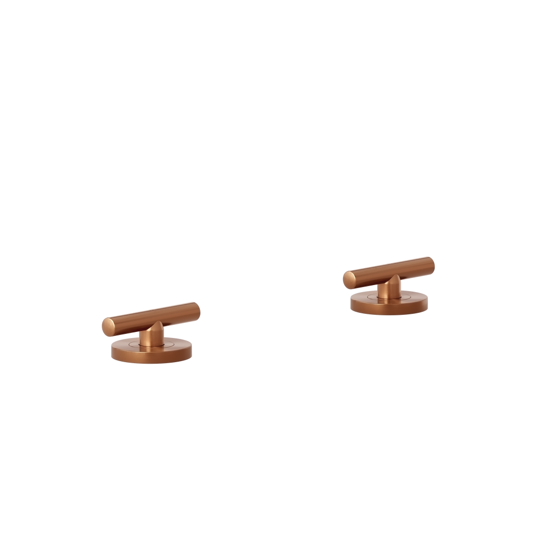 Barre Assembly Bench-Mounted Taps - Brushed Copper | ABI Interiors