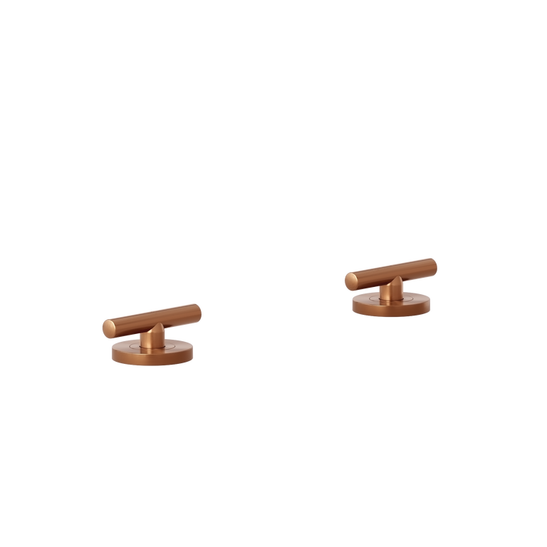 Barre Assembly Bench-Mounted Taps - Brushed Copper | ABI Interiors