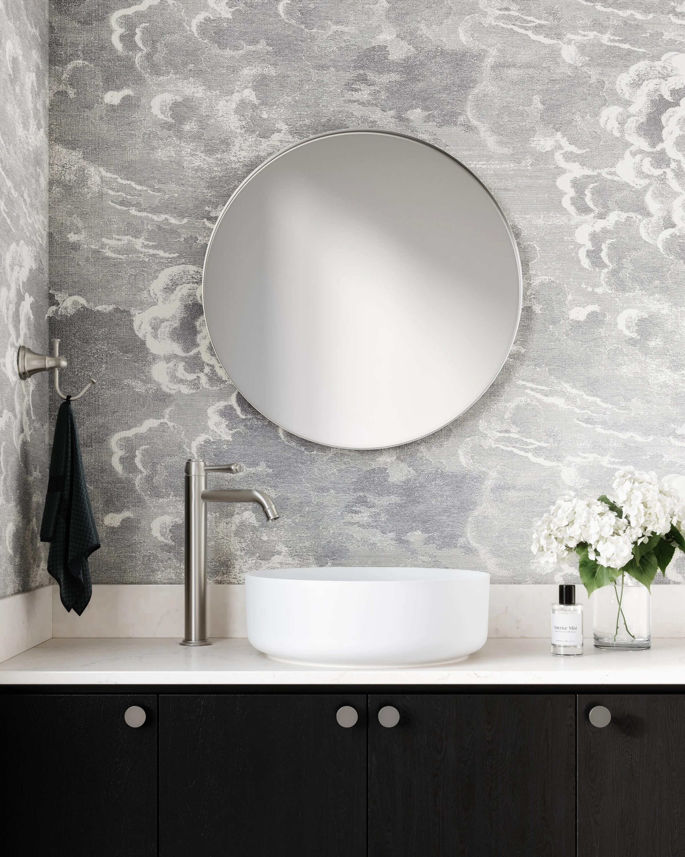 Kingsley Extended Basin Mixer - Brushed Nickel - ABI Interiors UK