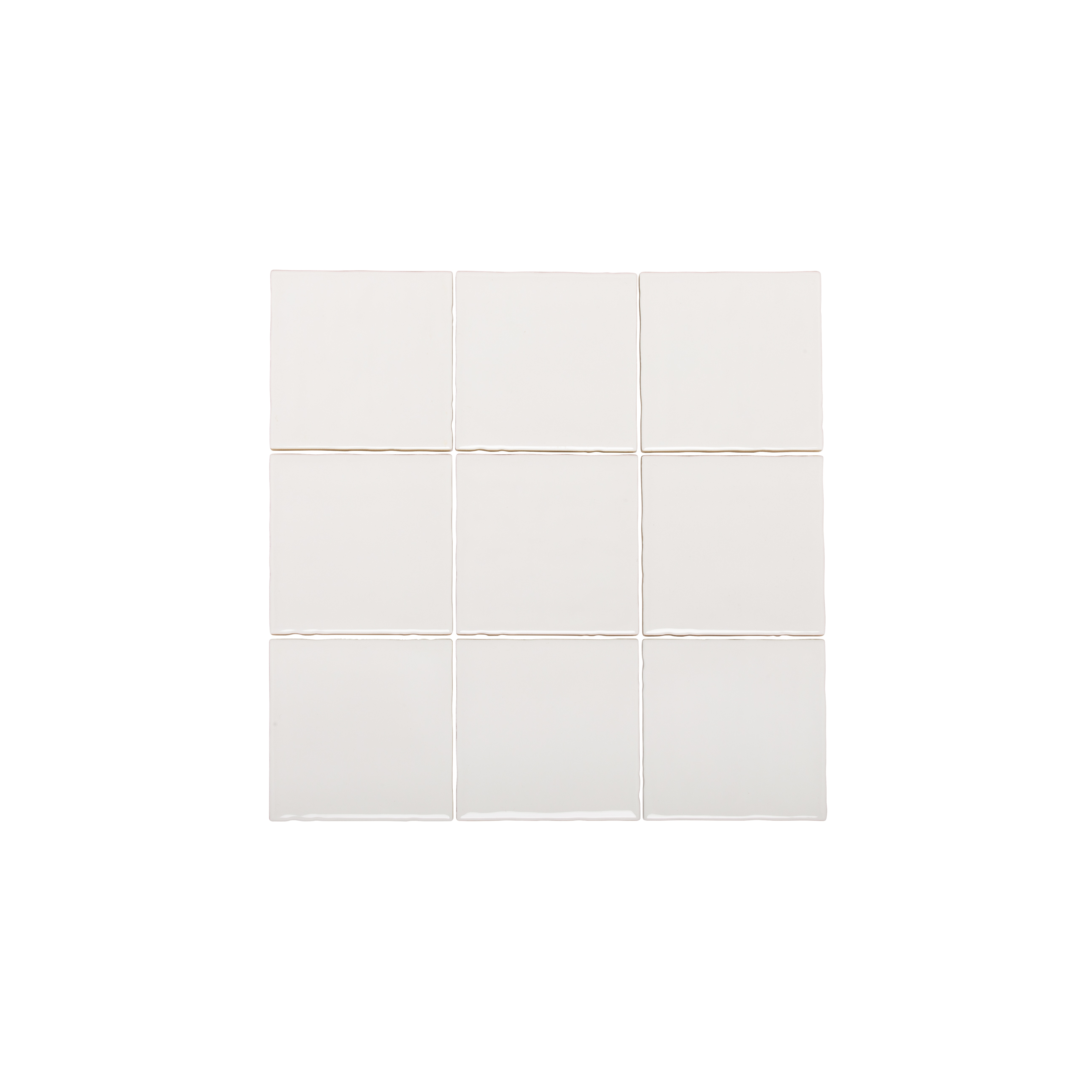 Tropea Natural Edge Square Tile - Gloss White | ABI Interiors