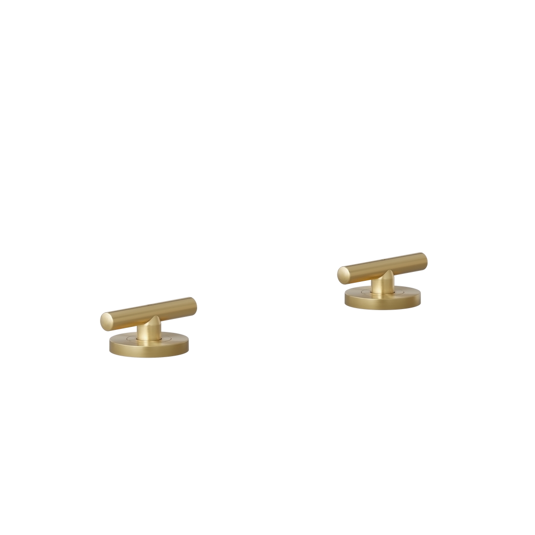 Barre Assembly Bench-Mounted Taps - Brushed Brass | (NZ) ABI Bathrooms ...