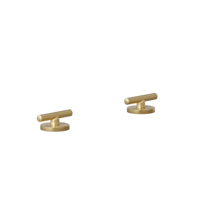 Barre Assembly Bench-Mounted Taps - Brushed Brass | (NZ) ABI Bathrooms ...