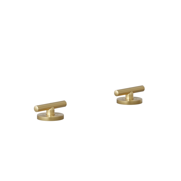 Barre Assembly Bench-Mounted Taps - Brushed Brass | (NZ) ABI Bathrooms ...